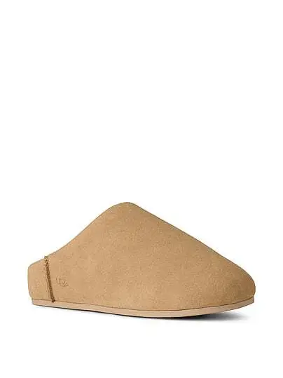 Pink Ugg® Elea Suede Slip-on Slippers - Beige