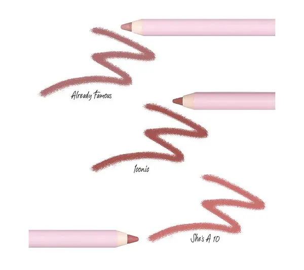 DOLL 10 Pro Precision Lip Liner Trio With Sharpener