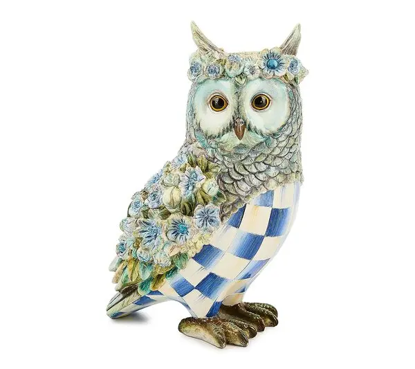 MACKENZIE-CHILDS Royal Autumn Owl Figurine - One-color