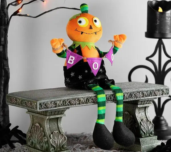 NORTHLIGHT Sitting Plush Jack O Lantern Hallowe N Figure 14