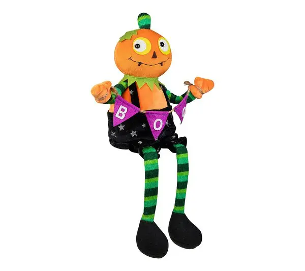 NORTHLIGHT Sitting Plush Jack O Lantern Hallowe N Figure 14