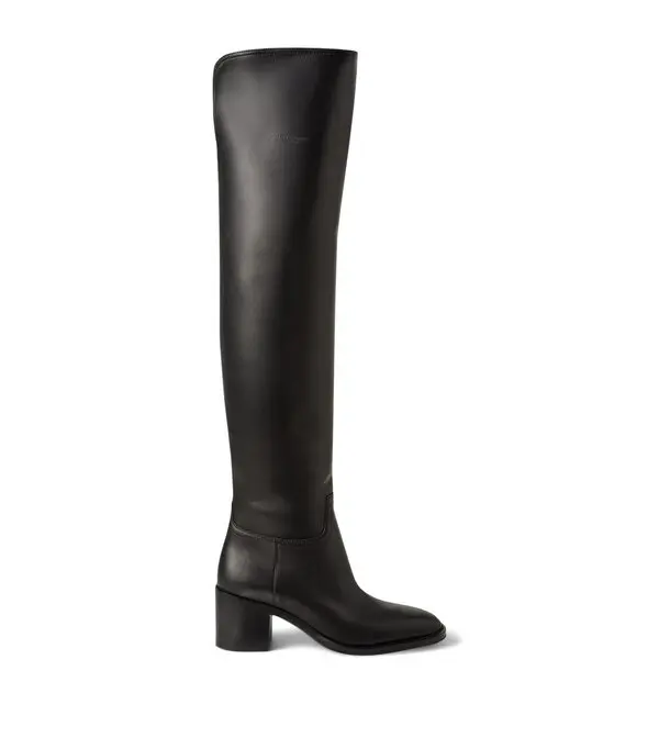 Ralph Lauren Barnet Leather Boots - Black