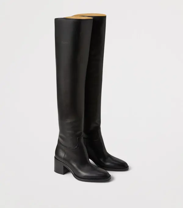 Ralph Lauren Barnet Leather Boots - Black