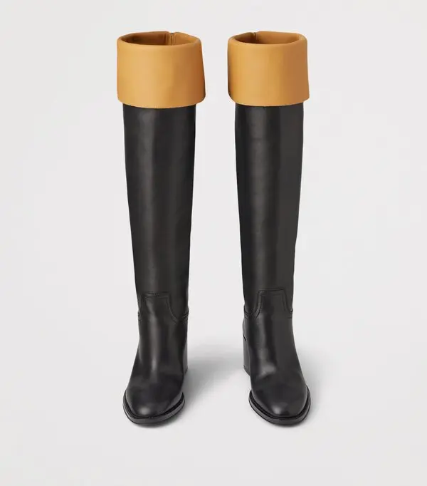 Ralph Lauren Barnet Leather Boots - Black