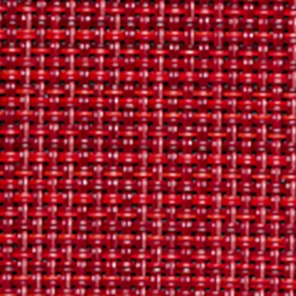 CHILEWICH Set Of 4 Basketweave Round Coasters - Red