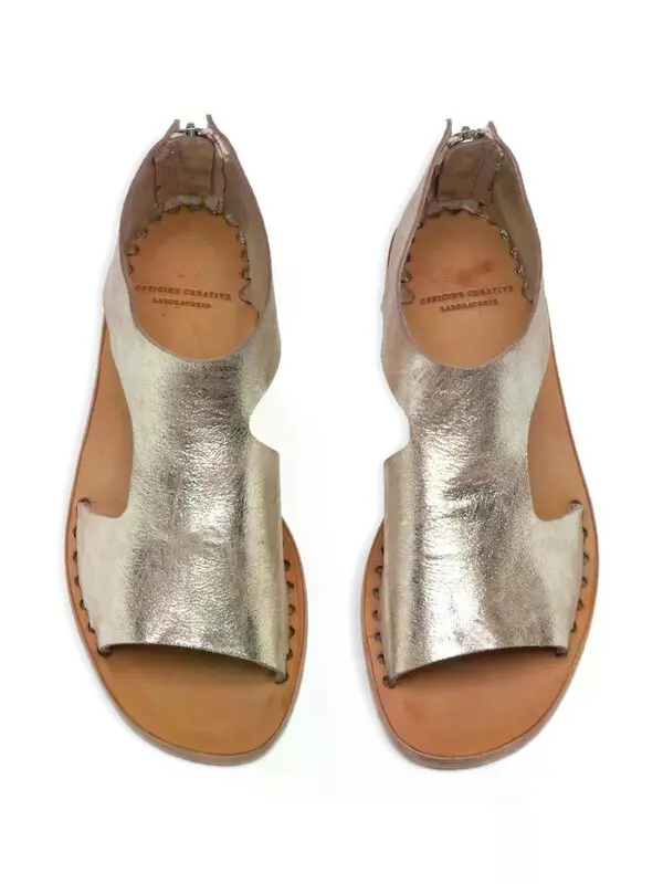 Officine Creative Metallic Leather Sandals
