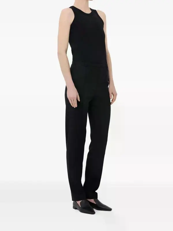 Loulou De Saison Pleated Straight Leg Trousers