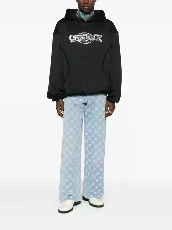 Casablanca Monogram-pattern Jeans