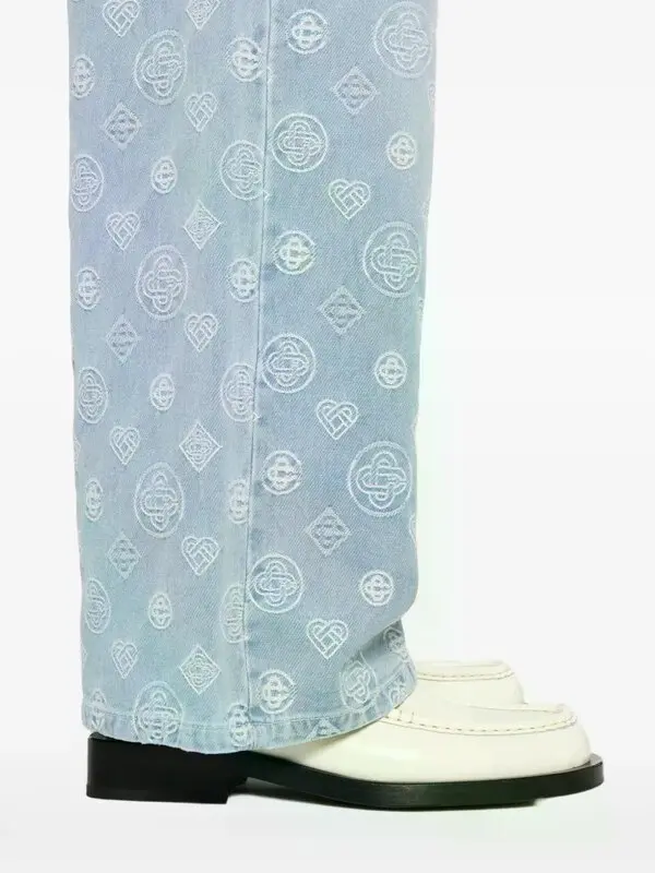 Casablanca Monogram-pattern Jeans