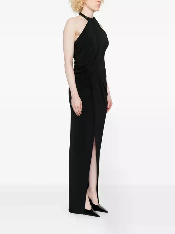 Amen Embellished Halterneck Maxi Dress