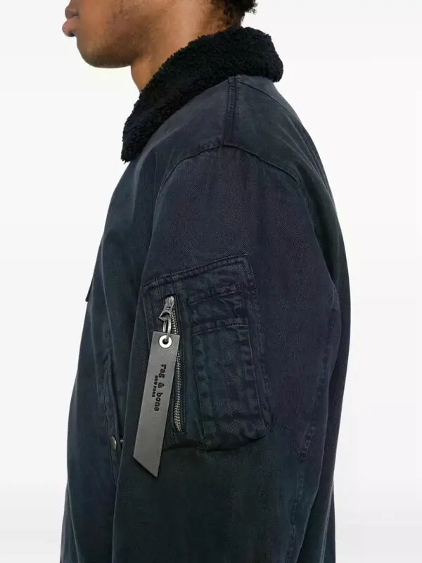 Rag & Bone Denim Bomber Jacket
