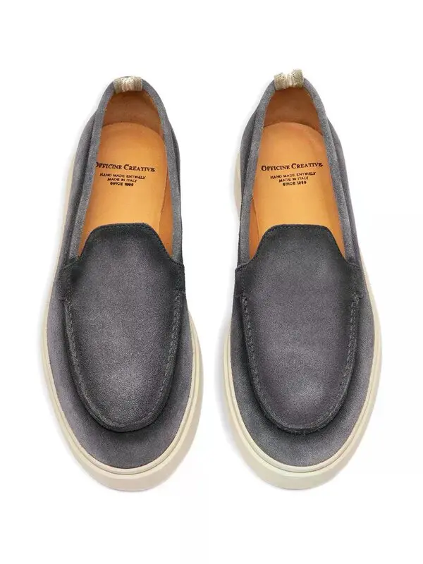 Officine Creative Bones 101 Suede Loafers