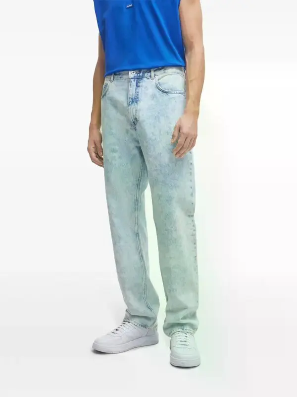 Hugo Acid-wash Straight-leg Jeans