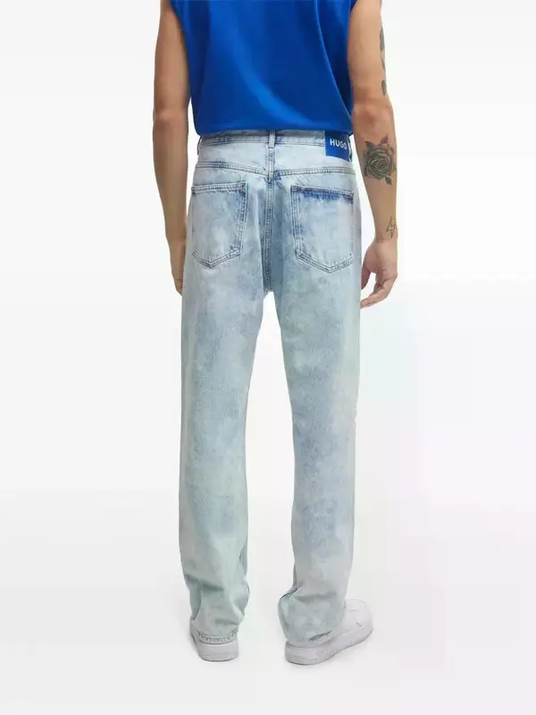 Hugo Acid-wash Straight-leg Jeans