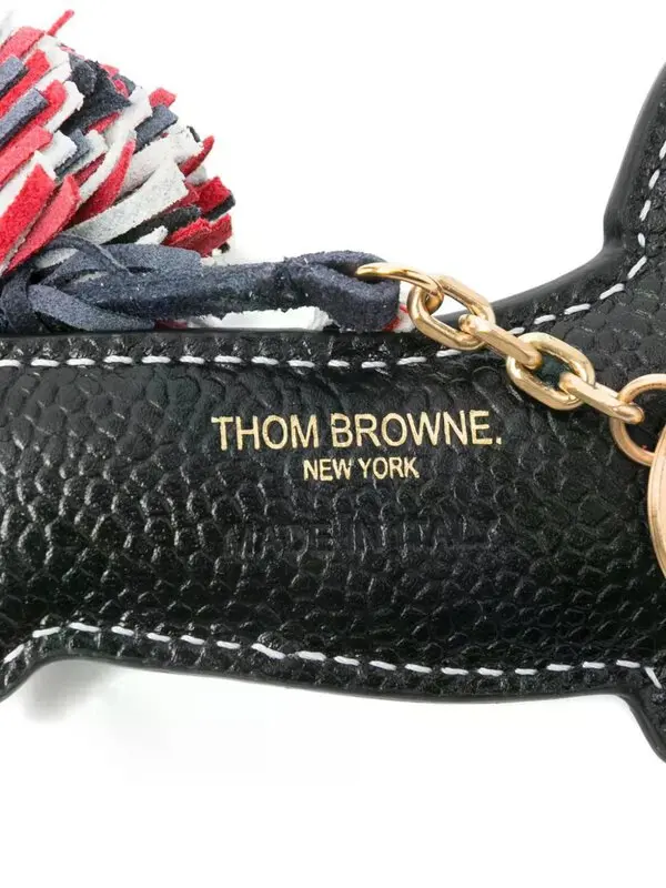 Thom Browne Dog-shape Leather Keyring