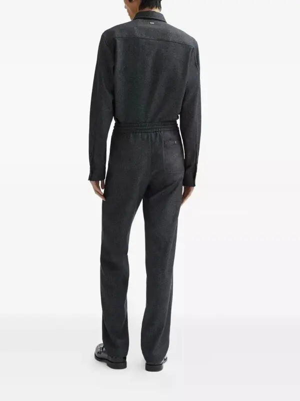 Agnona Drawstring Flannel Trousers