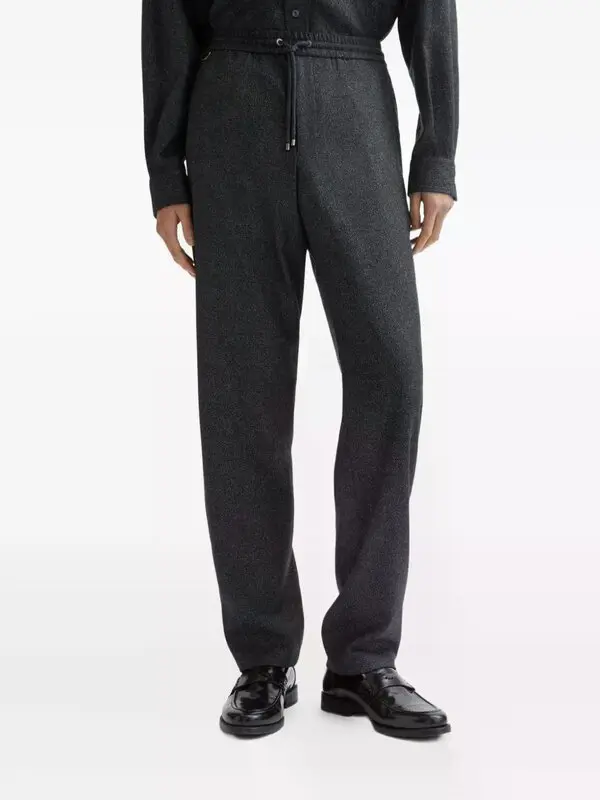 Agnona Drawstring Flannel Trousers
