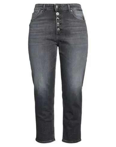 DONDUP Tapered Jeans With Leather Trims