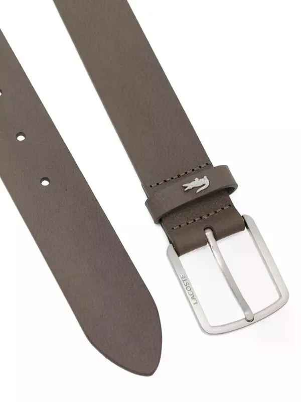 Lacoste Grained Leather Belt