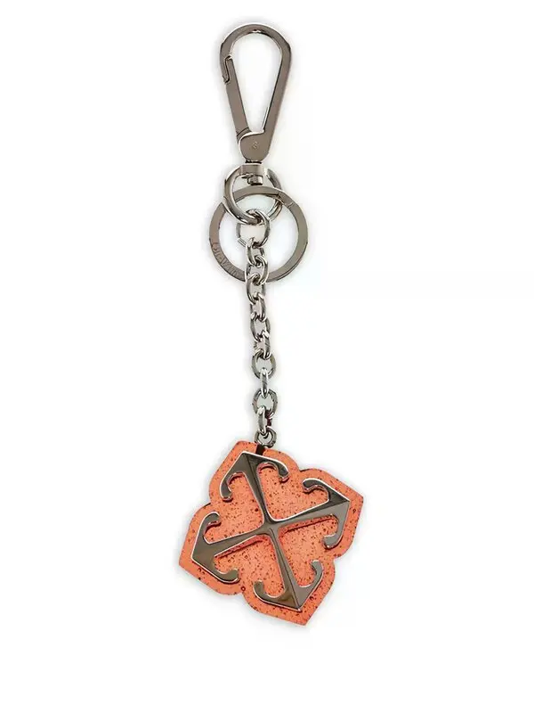 Off-White Jitney Arrow-motif Keyring - Silver