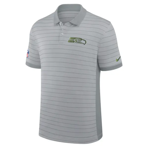 Nike Seattle Seahawks Rivalries Collection Sideline Victory Dri-fit Nfl Polo - Grey