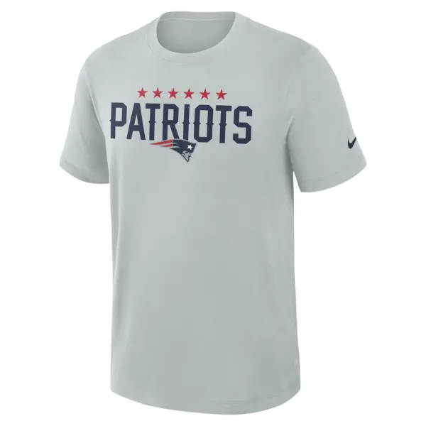Nike New England Patriots Rivalries Collection Slub Dri-fit Nfl T-shirt - Grey