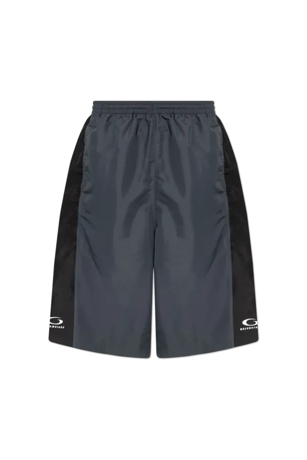 Balenciaga Logo Technical Fabric Shorts