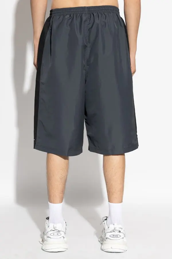 Balenciaga Logo Technical Fabric Shorts