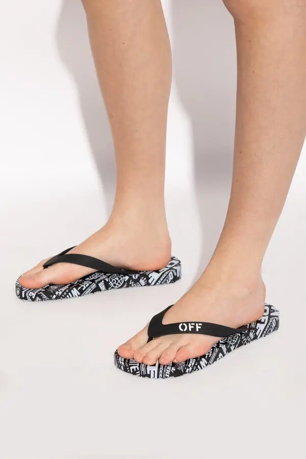 Off-White Logo Flip-flops