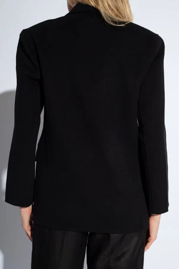 ANINE BING Wool Single-breasted Blazer - Black