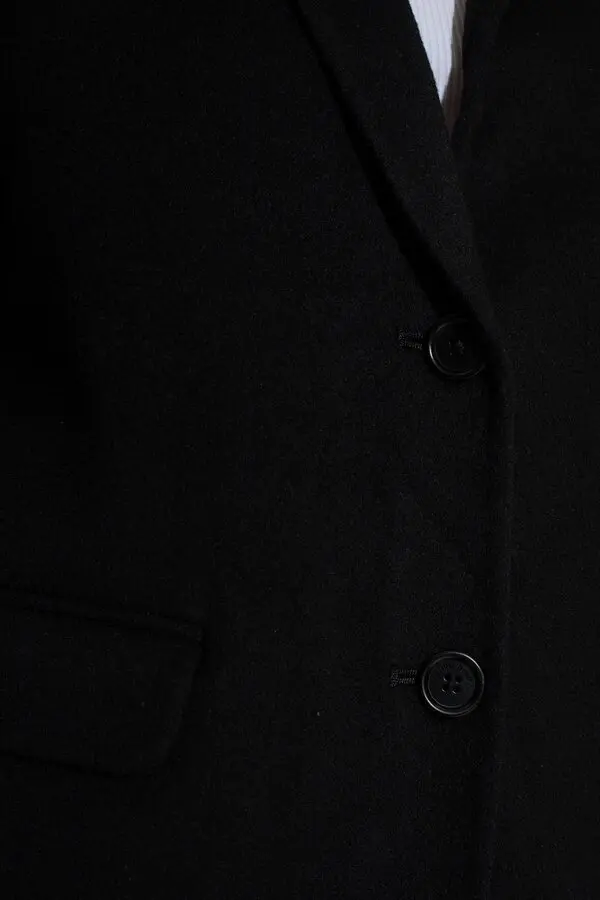 ANINE BING Wool Single-breasted Blazer - Black