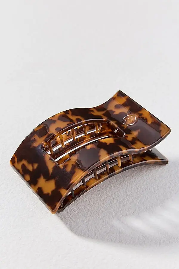 TELETIES Rectangle Hair Claw Clip - Tortoise