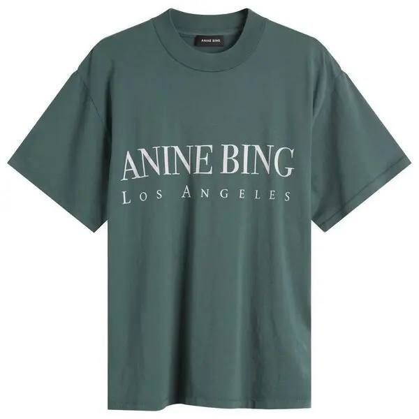 ANINE BING Ashton Los Angeles T-shirt - Dark Green