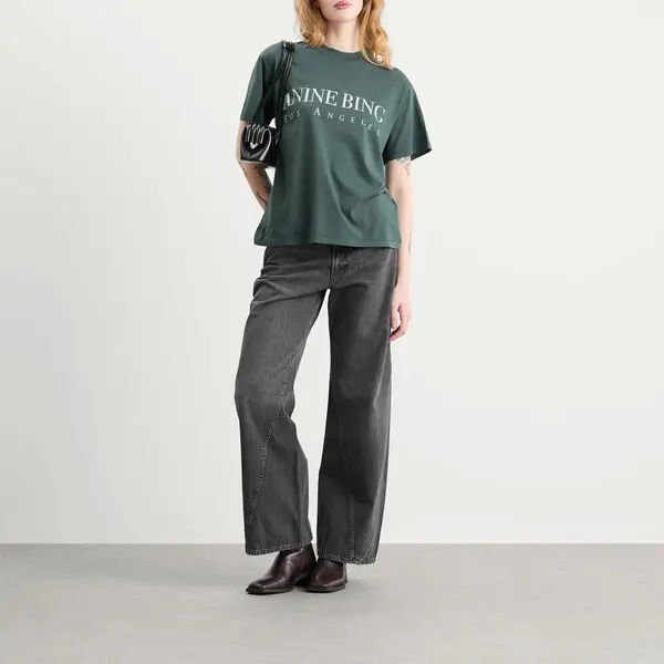 ANINE BING Ashton Los Angeles T-shirt - Dark Green