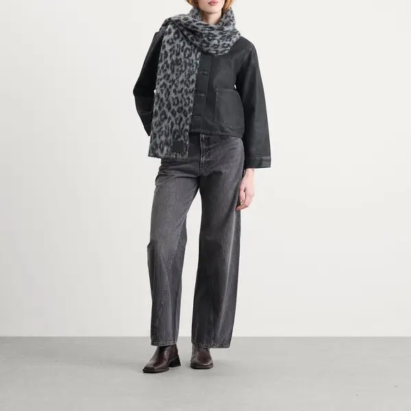 ANINE BING Hannah Scarf - Leopard