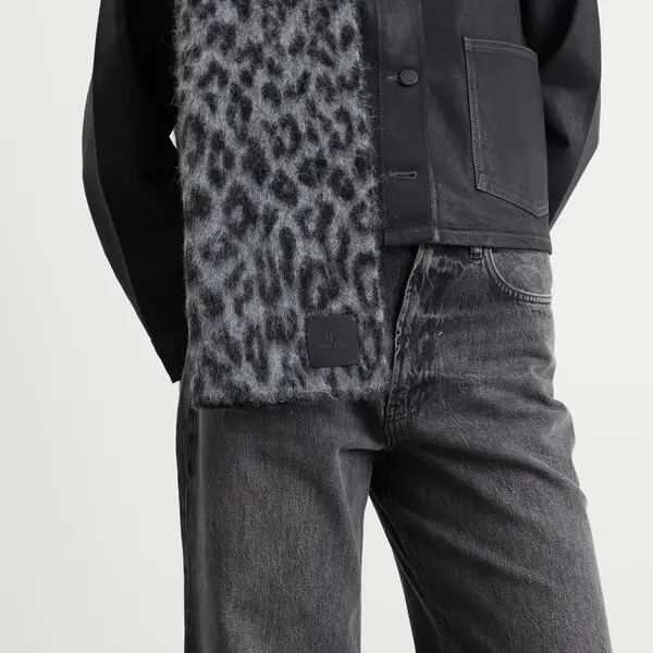 ANINE BING Hannah Scarf - Leopard