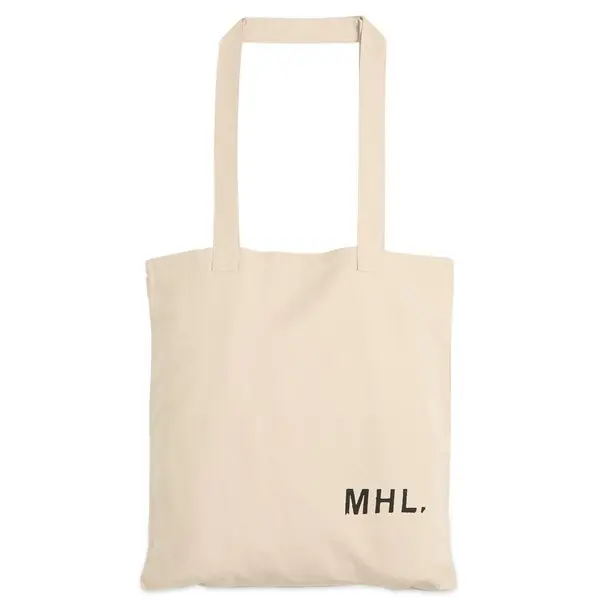 MARGARET HOWELL Logo Tote Bag - Ecru
