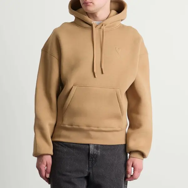 AMI Paris Brushed Fleece Hoodie Big Adc