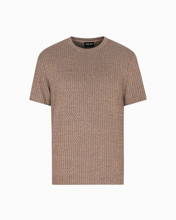Giorgio Armani Slim Fit T-shirts - Beige