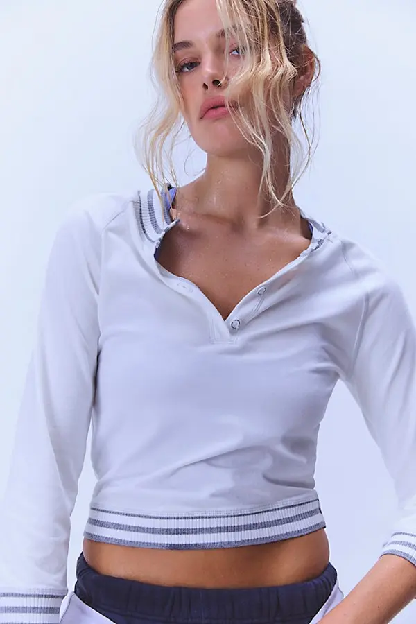 Free People Make You Mine Layer Top - White Combo