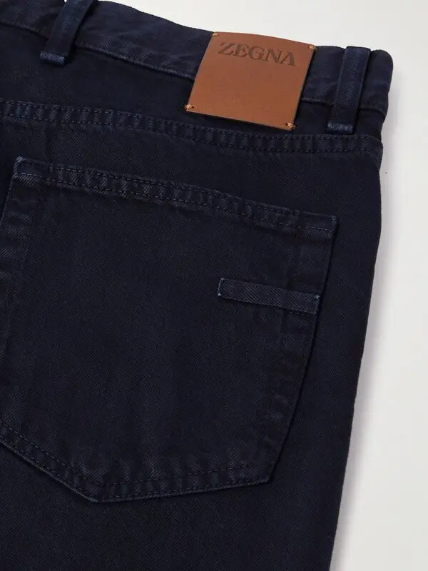 Zegna Roccia Straight-leg Cotton Trousers