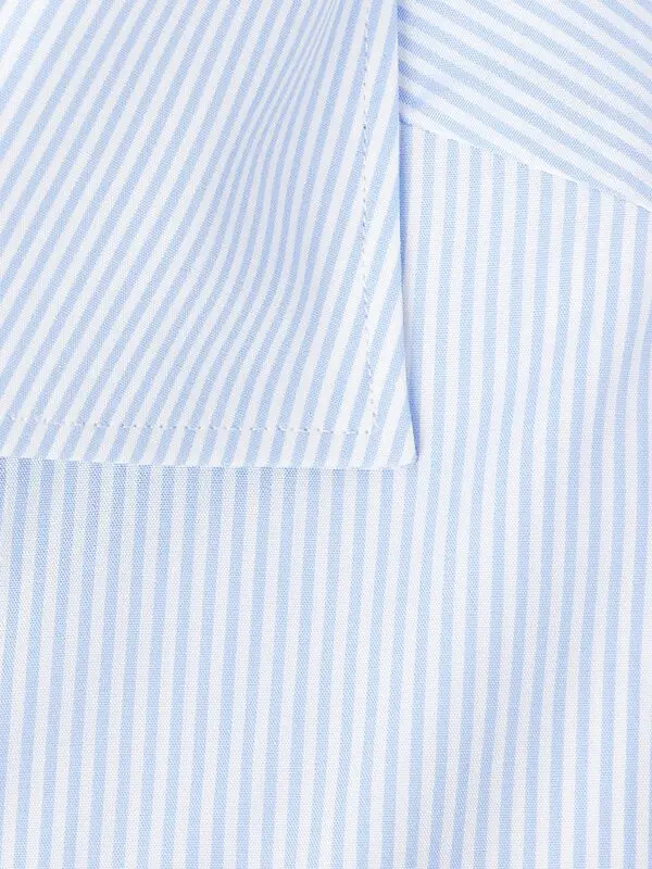Zegna Striped Cotton Shirt - Blue