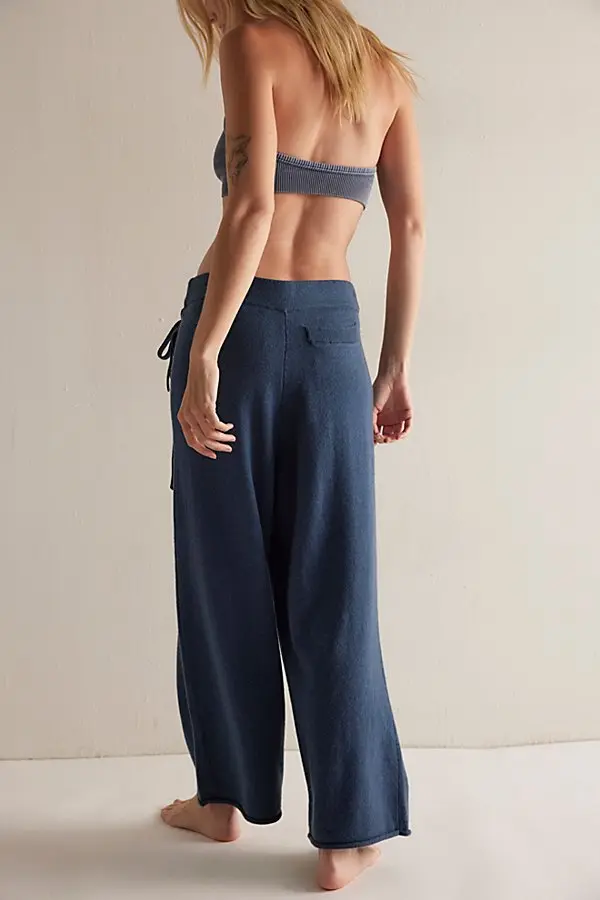 Free People Feeling Cozy Lounge Pants - Vintage Indigo