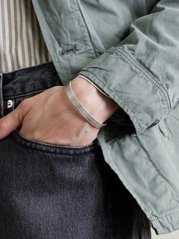 Le Gramme 19g Punched Ribbon Recycled Sterling Cuff