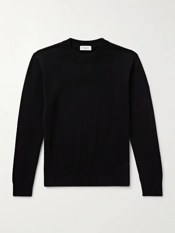 PIACENZA CASHMERE 1733 Slim-fit Cashmere Sweater - Black
