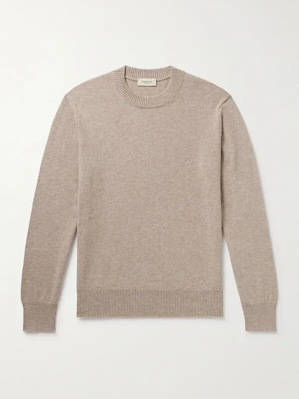PIACENZA CASHMERE 1733 Slim-fit Cashmere Sweater - Neutrals
