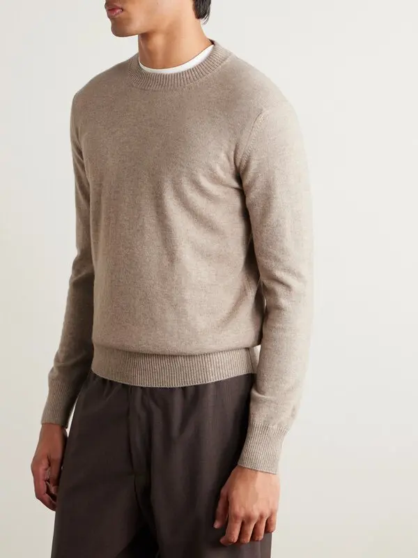 PIACENZA CASHMERE 1733 Slim-fit Cashmere Sweater - Neutrals