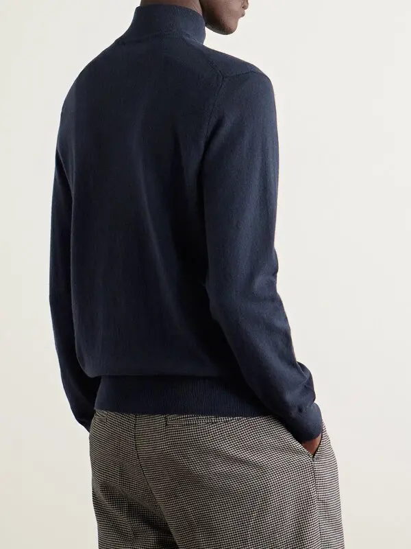 PIACENZA CASHMERE 1733 Cashmere Half-zip Sweater