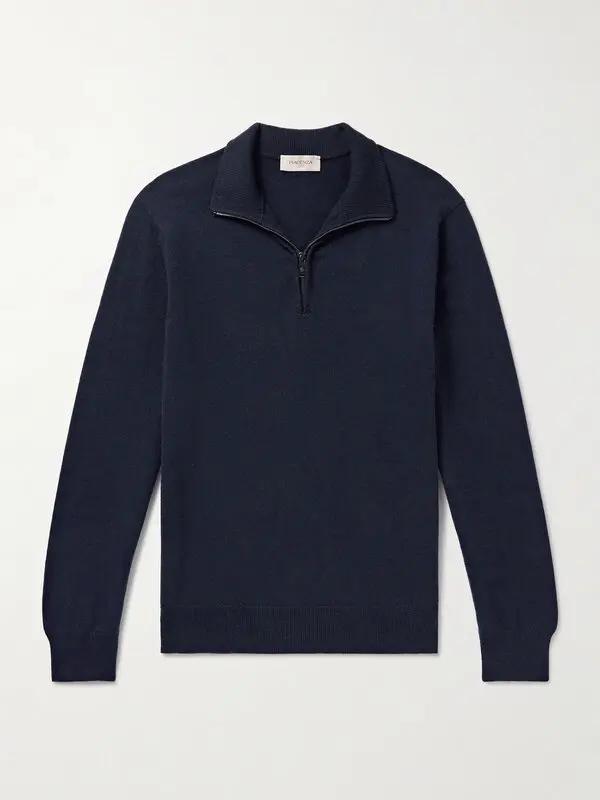 PIACENZA CASHMERE 1733 Cashmere Half-zip Sweater