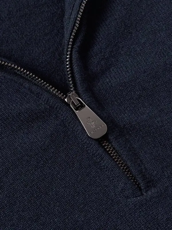 PIACENZA CASHMERE 1733 Cashmere Half-zip Sweater